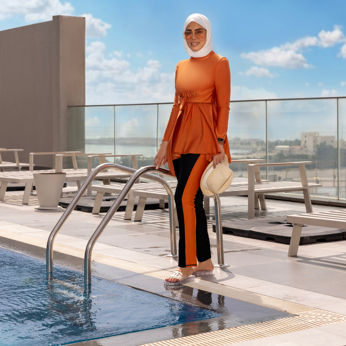Orange burkini – The Nouf Shop